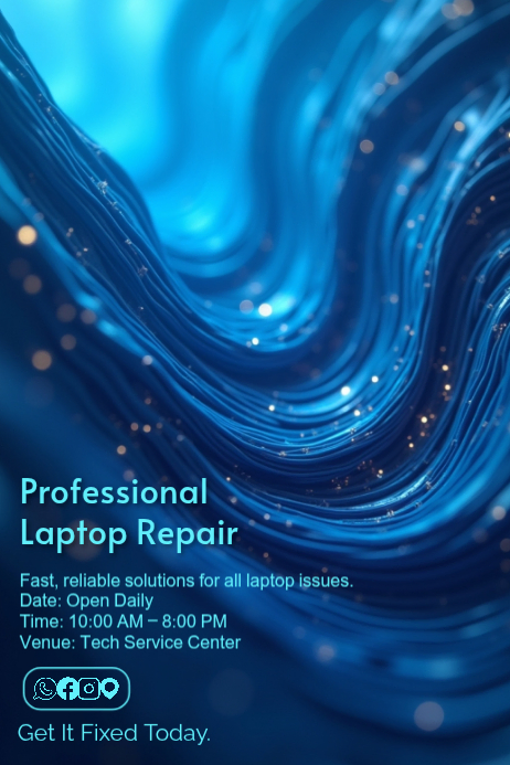 Modern Laptop Repair Poster Template | PosterMyWall