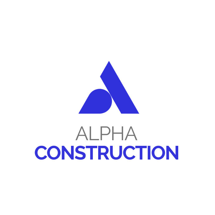 Modern letter a construction company alphanum Template | PosterMyWall