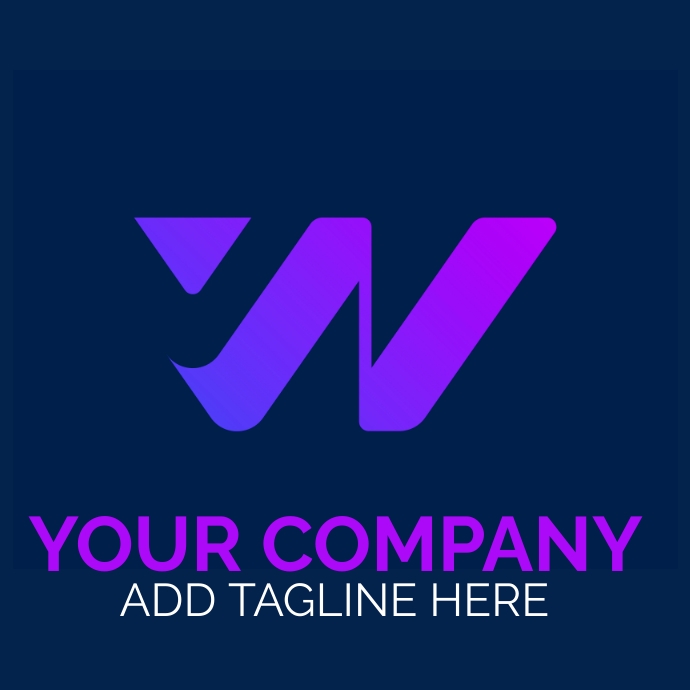 Modern letter w business logo template vector | PosterMyWall