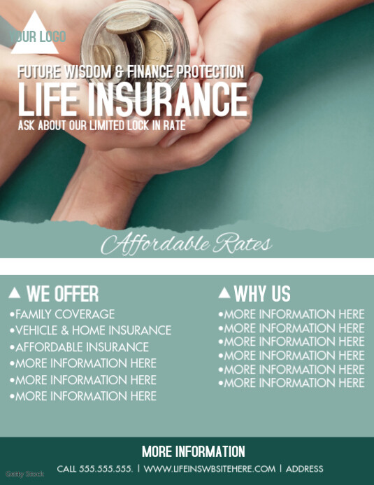 Modern Life Insurance Flyer Video Template | PosterMyWall