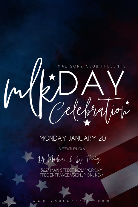 Modern MLK Night Celebration Flyer Template | PosterMyWall
