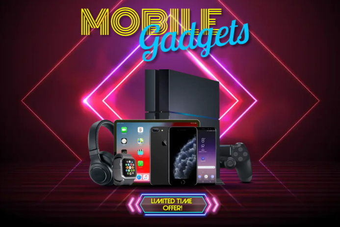 Modern Mobile Deals Template | PosterMyWall