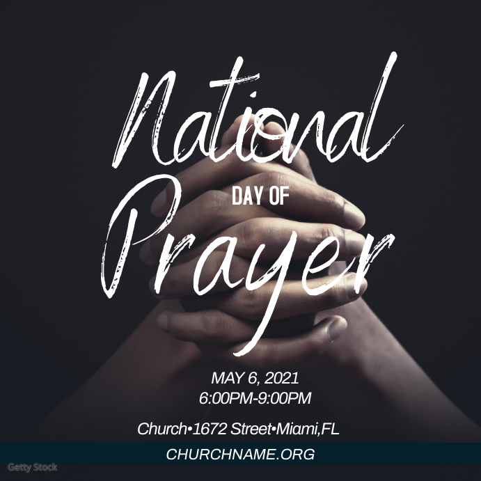 Copy of Modern National Day of Prayer Ad | PosterMyWall
