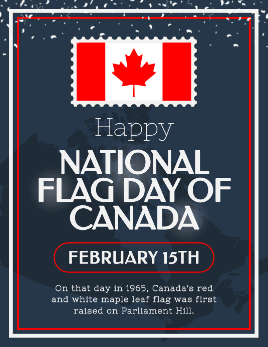 Modern National Flag Day of Canada Template | PosterMyWall