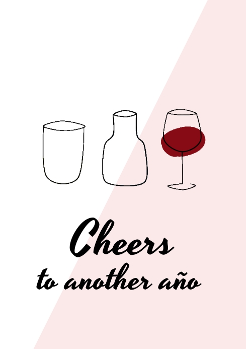 Modern New Years Digital Card Template | PosterMyWall