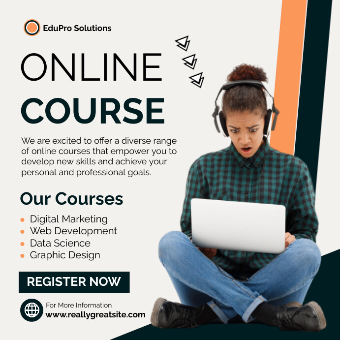 Modern Online Courses Instagram Post Template | PosterMyWall