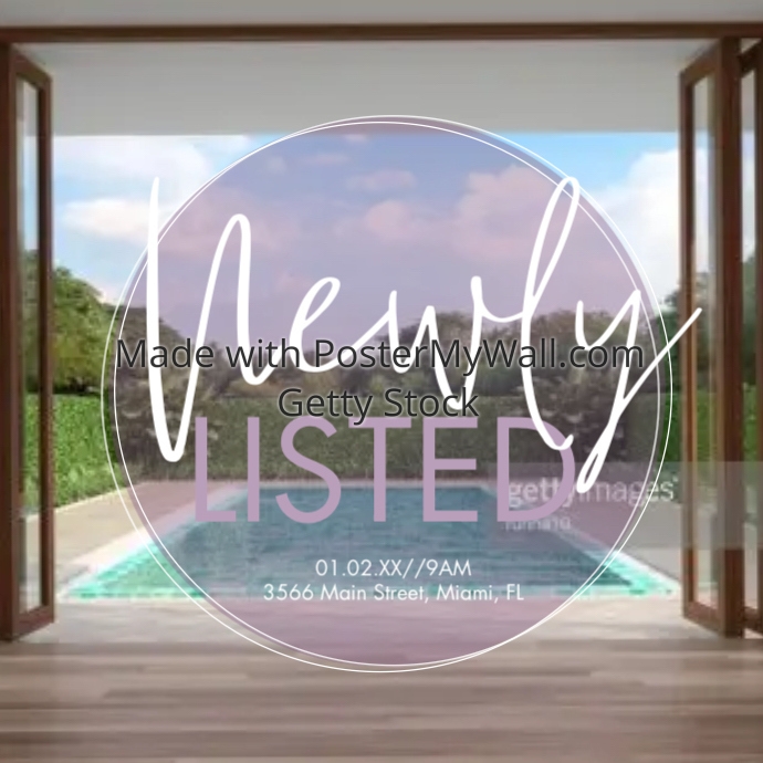 Modern Open House Listed Ad Social Media Templates | PosterMyWall