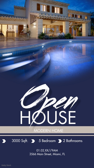 Copy of Modern Open House Social Media Template (1) | PosterMyWall