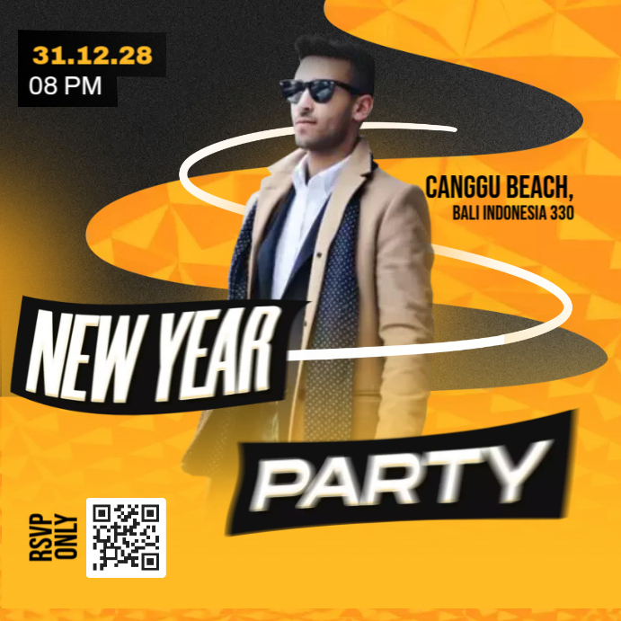 Modern Party Square Ads Template | PosterMyWall