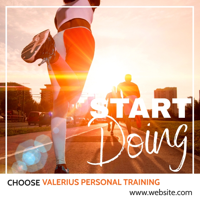 modern personal trainer inspirational adverti Template | PosterMyWall