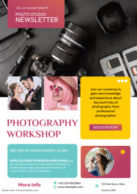 Modern Photography Newsletter Template | PosterMyWall
