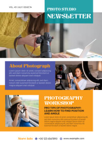 Modern Photography Newsletter Template | PosterMyWall