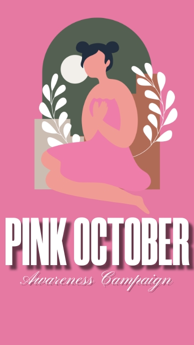 Modern pink october Template | PosterMyWall