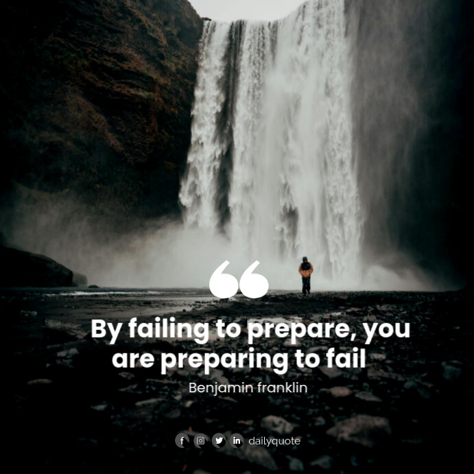 Modern preparation instagram motivation post quote Template | PosterMyWall