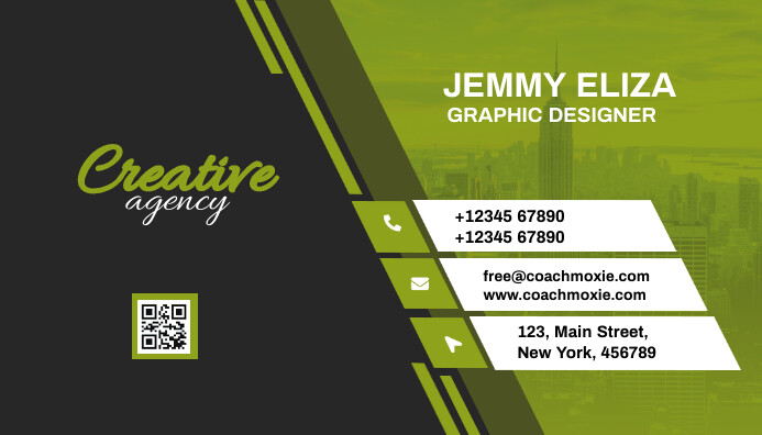 modern professional business card Template | PosterMyWall