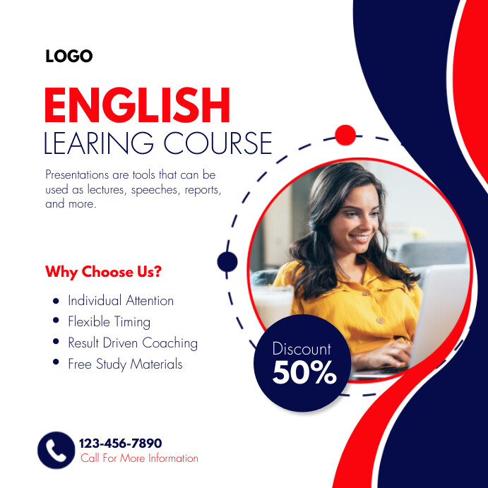 Copy of Modern Professional English Course Facebook P | PosterMyWall