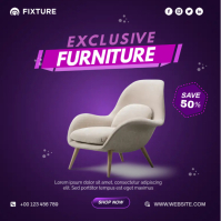 Modern Purple Ads Template | PosterMyWall