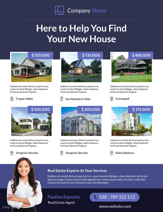 Modern Real estate collage flyer houses for s Template | PosterMyWall