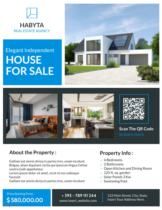 Modern Real estate Flyer advertisement templa Templat | PosterMyWall