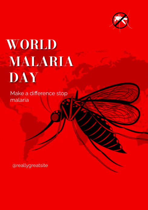 Plantilla de modern red world malaria day (Poster) | PosterMyWall