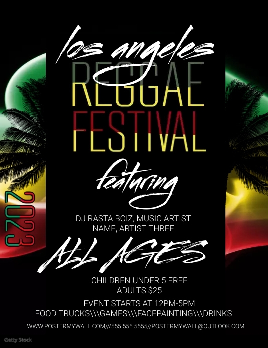 MODERN Reggae Festival Template Ad | PosterMyWall