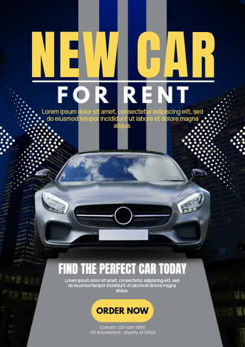 Modèle Modern Rental Car Flyer | PosterMyWall