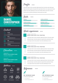 Modern and Creative Professional Resume Template | PosterMyWall