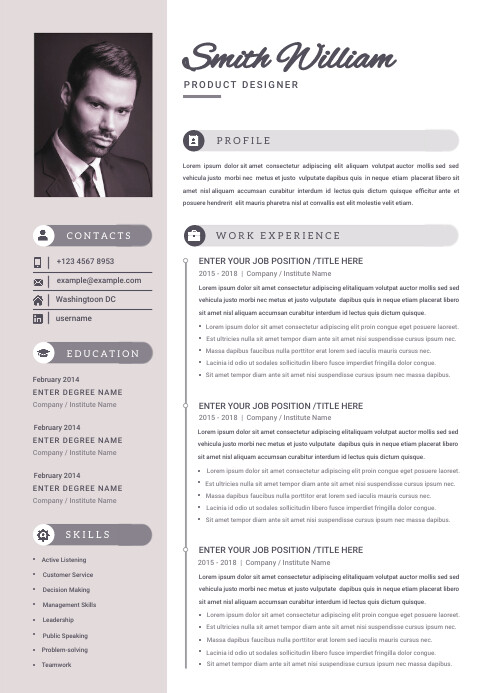Modern Resume Template | PosterMyWall
