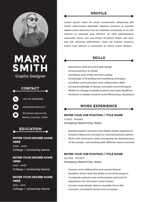 Modern Resume Template | PosterMyWall