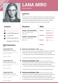 Resume With Photo Template | PosterMyWall