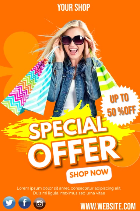 Copy of Modern sales flyer template | PosterMyWall