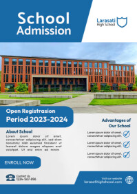 School Admission Template | PosterMyWall