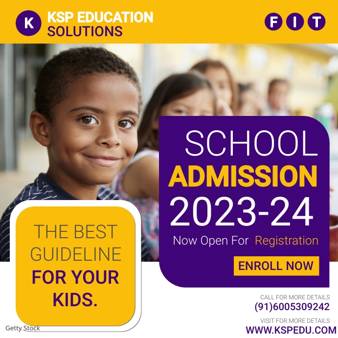 Modern School Admission Enroll Now Advertisem Template | PosterMyWall