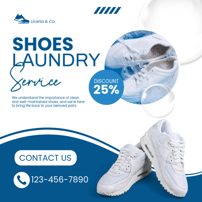 Modern Shoes Laundry Service Instagram Post Template | PosterMyWall