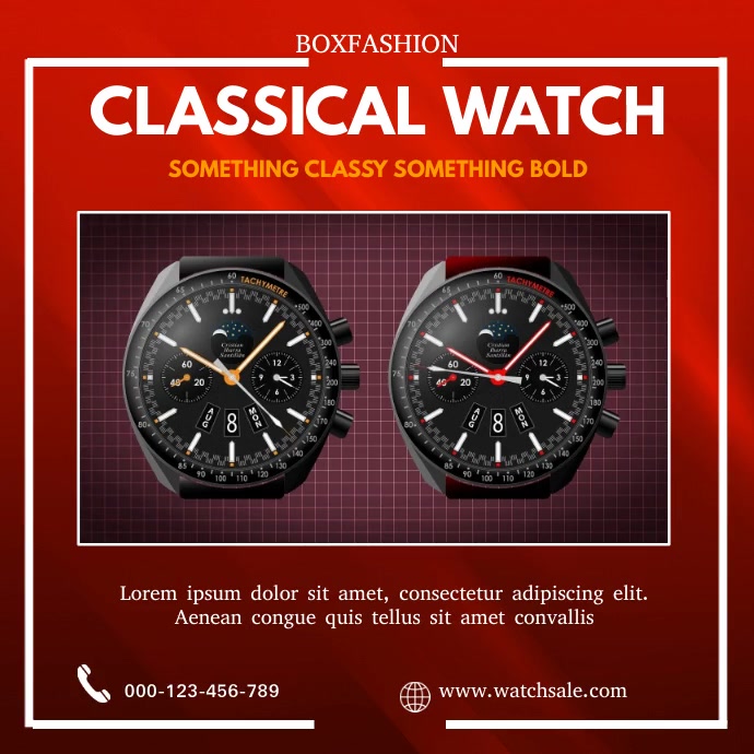 Modern smart watch Template | PosterMyWall