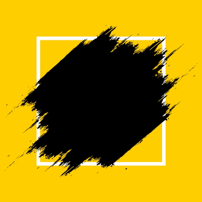 Copy of Modern splash frame with yellow background | PosterMyWall