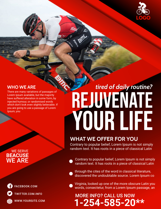 modern sports fitness flyer Template | PosterMyWall