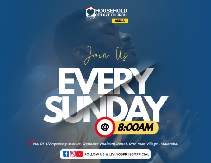 MODERN SUNDAY SERVICE TEMPLATE | PosterMyWall