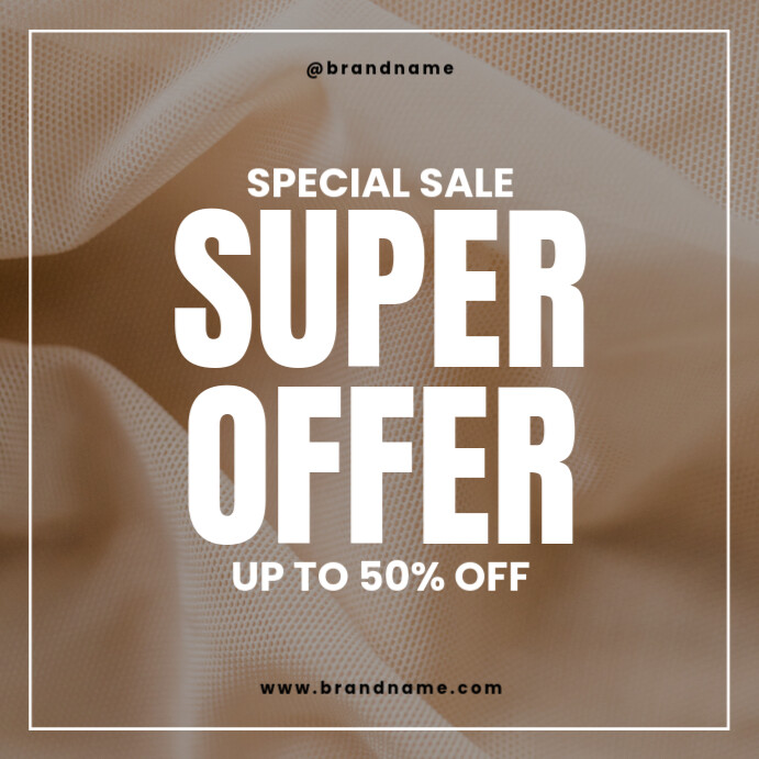 Modern Super Offer Promo Sale Promotional Instagram Post Template ...