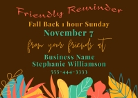 Business Time Change Postcard Template | PosterMyWall