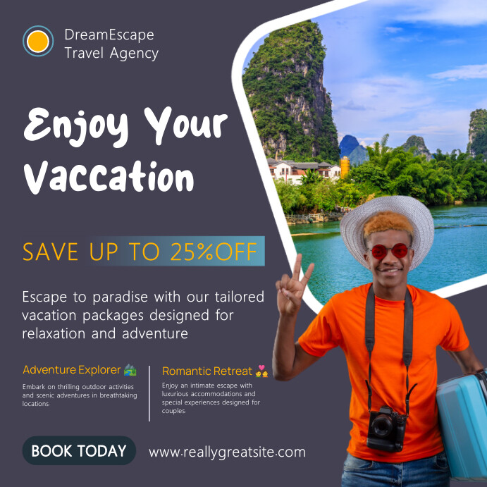 Modern Travel And Tours Instagram Post Template | PosterMyWall