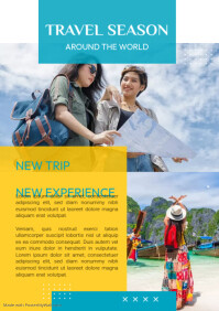 Modern Travel Newsletter Template | PosterMyWall