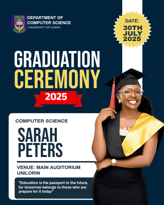 Plantilla de Modern University Graduation Ceremony Invitation ...