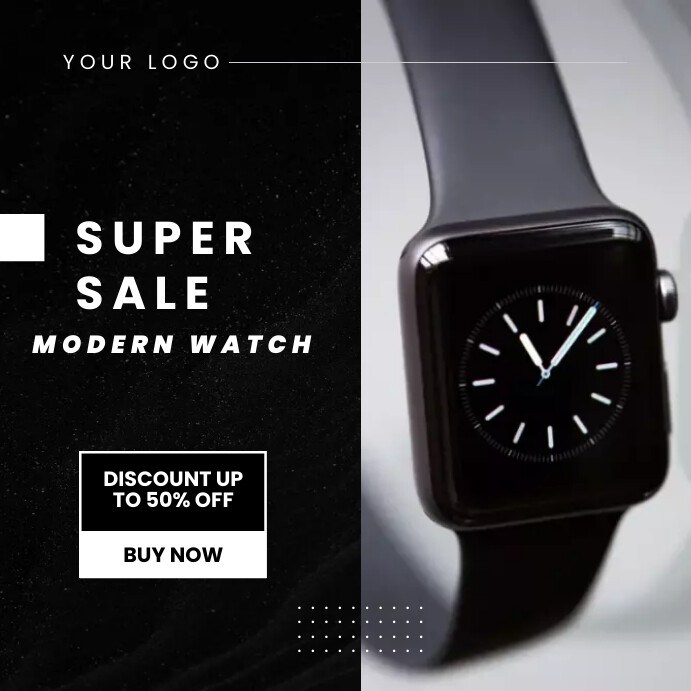 Modern Watch Instagram Post Template | PosterMyWall