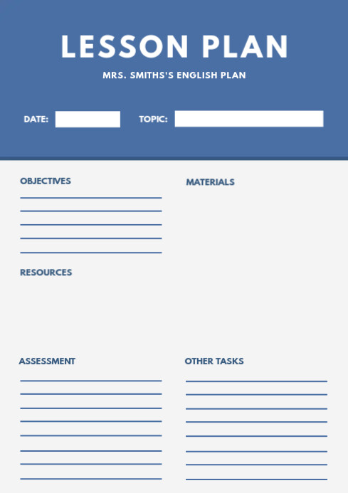 Copy Of Modern White Custom Lesson Plan PosterMyWall Copy Of Modern White Custom Lesson Plan PosterMyWall