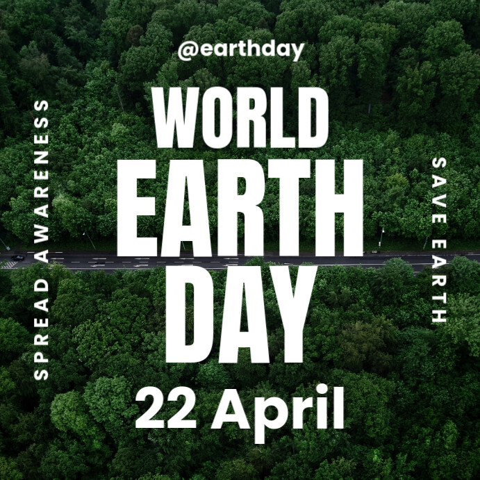 Modern World Earth Day Instagram Post Template | PosterMyWall