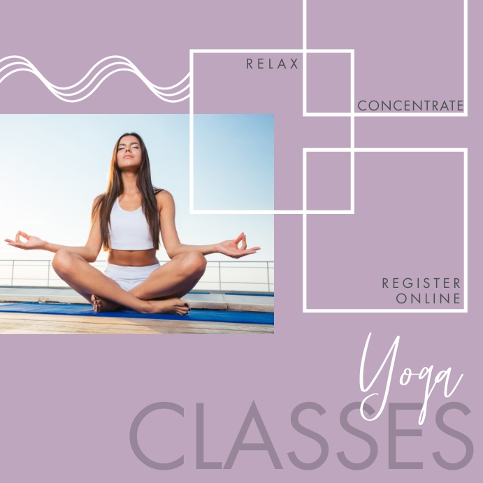 Modern Yoga Registration Ad Template | PosterMyWall