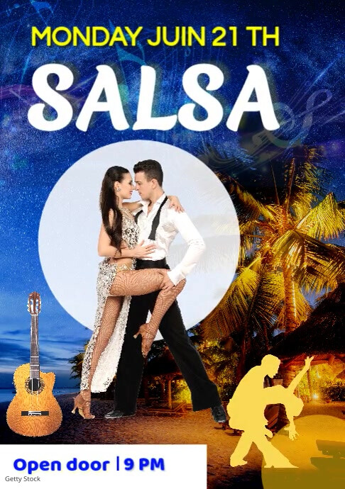 Folleto de Plantilla de Volante de Fiesta de Búsqueda de Salsa | PosterMyWall