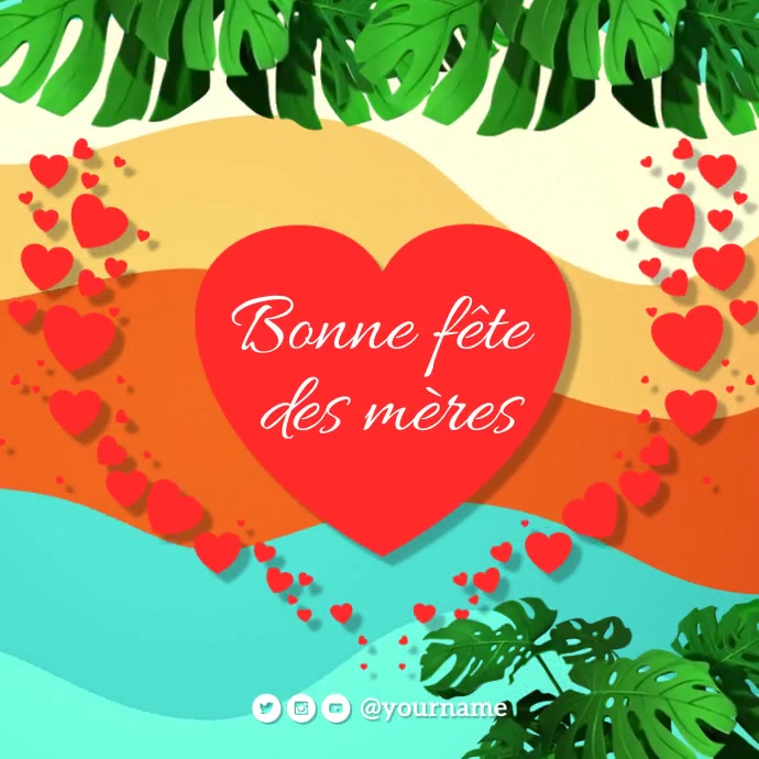 modèle FÊTE DES MÈRES Template | PosterMyWall