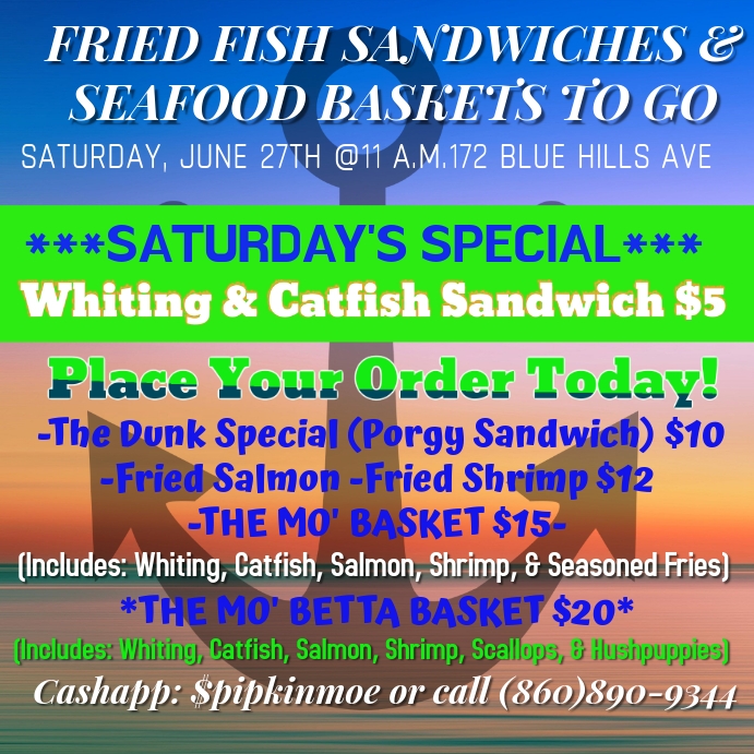 Moe Fish To Go 5 Template | PosterMyWall